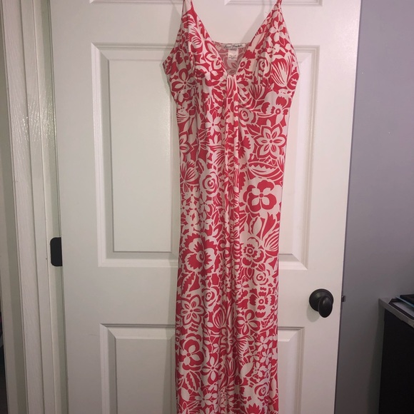 Linea Donatella | Dresses | Pink And White Maxi Dress | Poshmark